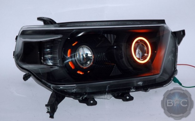 2013 Toyota 4Runner Quad FXR MH1 Projector Retrofit with Quad Amber ...