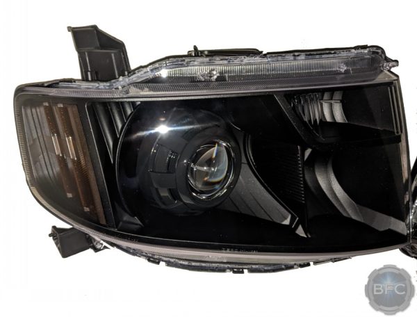 09-11 Honda Element Custom All Black LED Projector Retrofit Headlight ...